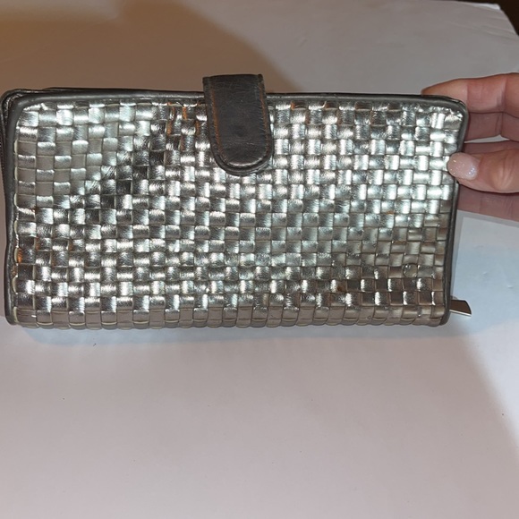 therapy systems | Bags | Therapy Systems Metallic Woven Cosmetics Bag ...